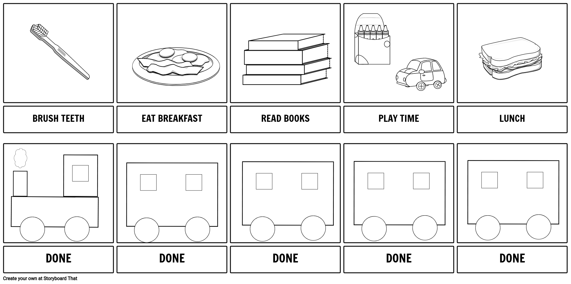 Daily Routine Charts | Printable Daily Schedules for Kids