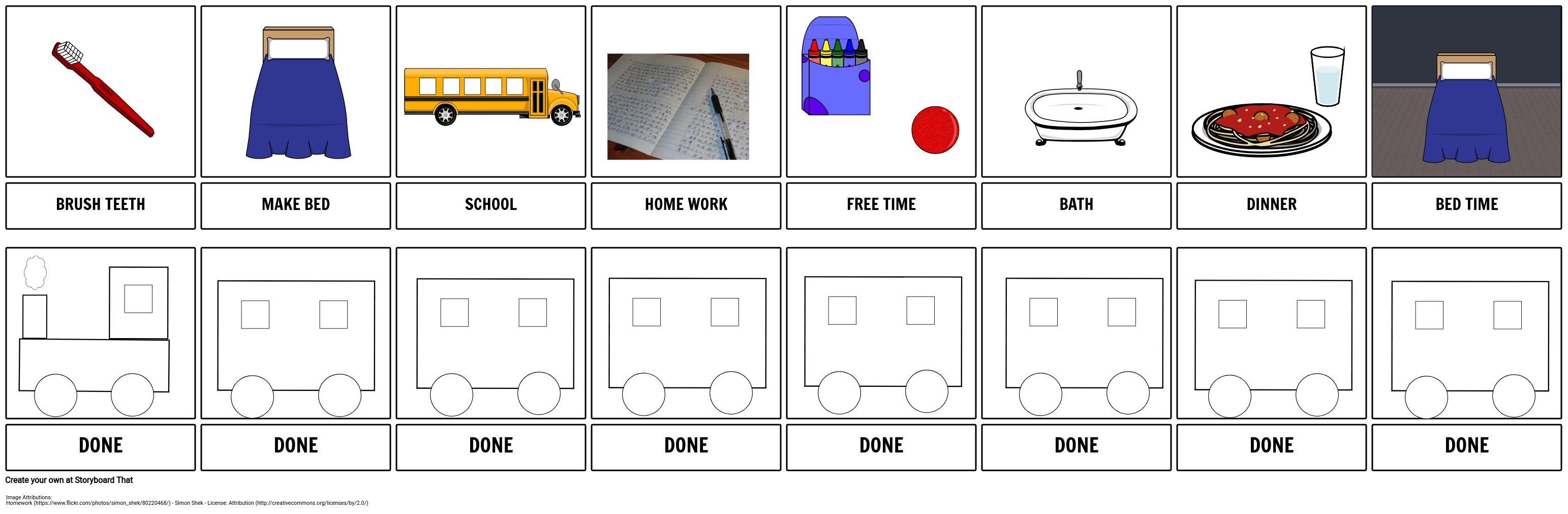 Daily Routine Charts | Printable Daily Schedules for Kids