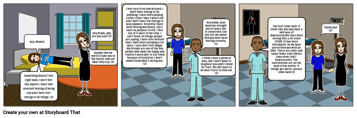 Mild case of Depression Storyboard por morgan11