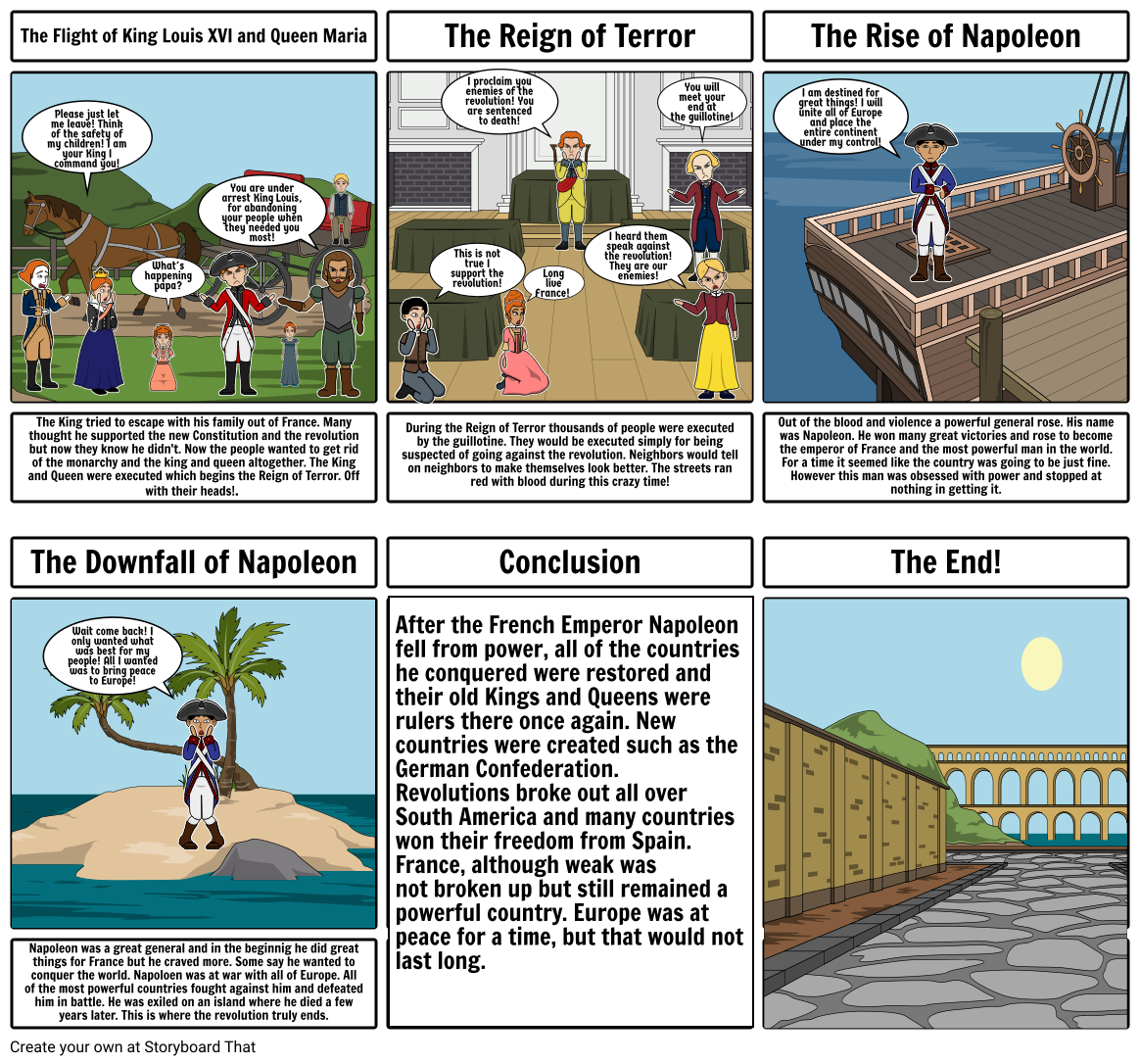 French Revolution Storybook Storyboard por mromei