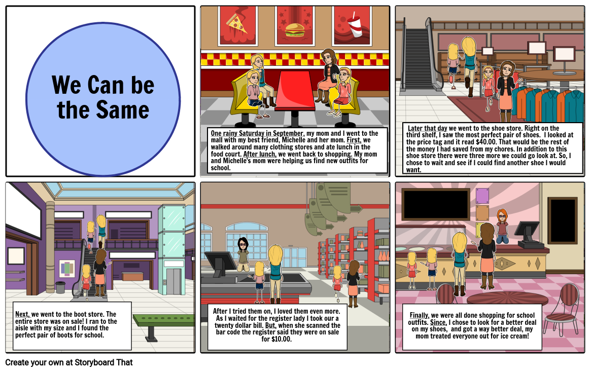 we can be the same Storyboard par mvalerio