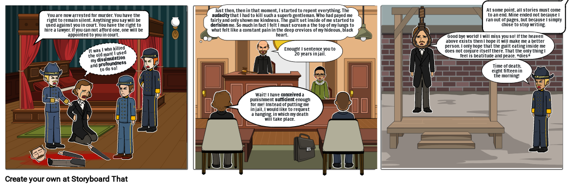 The Tell-Tale Heart Storyboard von n462034