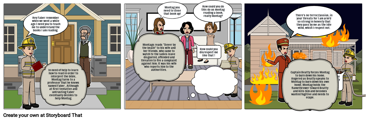 Fahrenheit 451 Storyboard par natalie-77