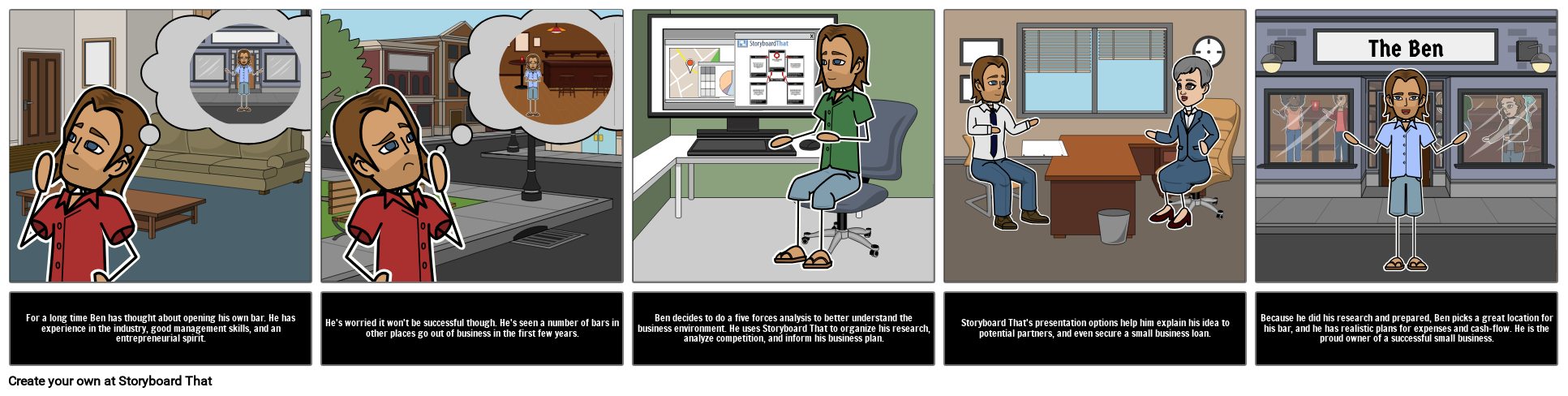 Five Forces Narrative Storyboard by nathanael-okhuysen