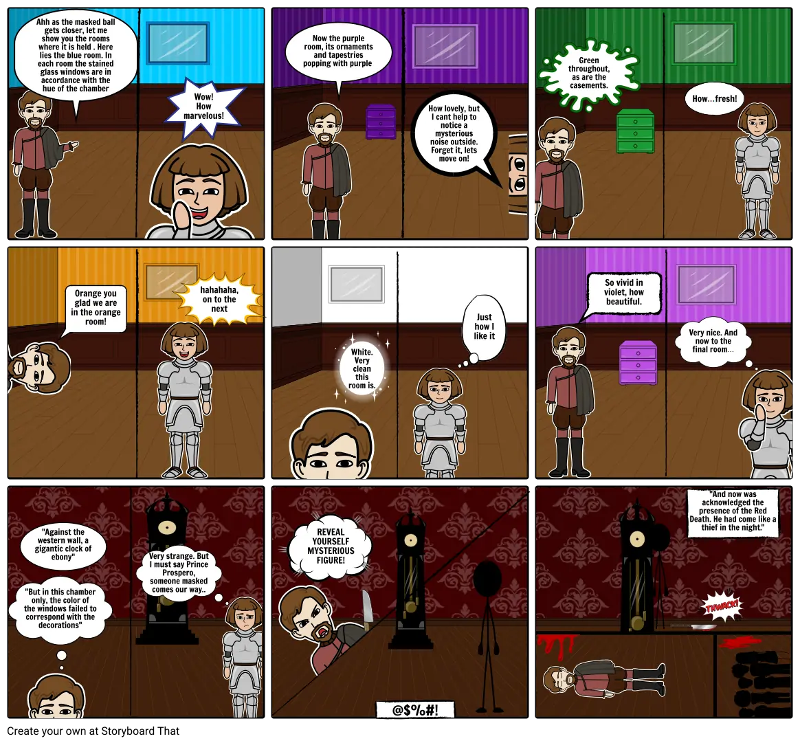 the-masque-of-the-red-death Storyboard Tarafından nicolejianop