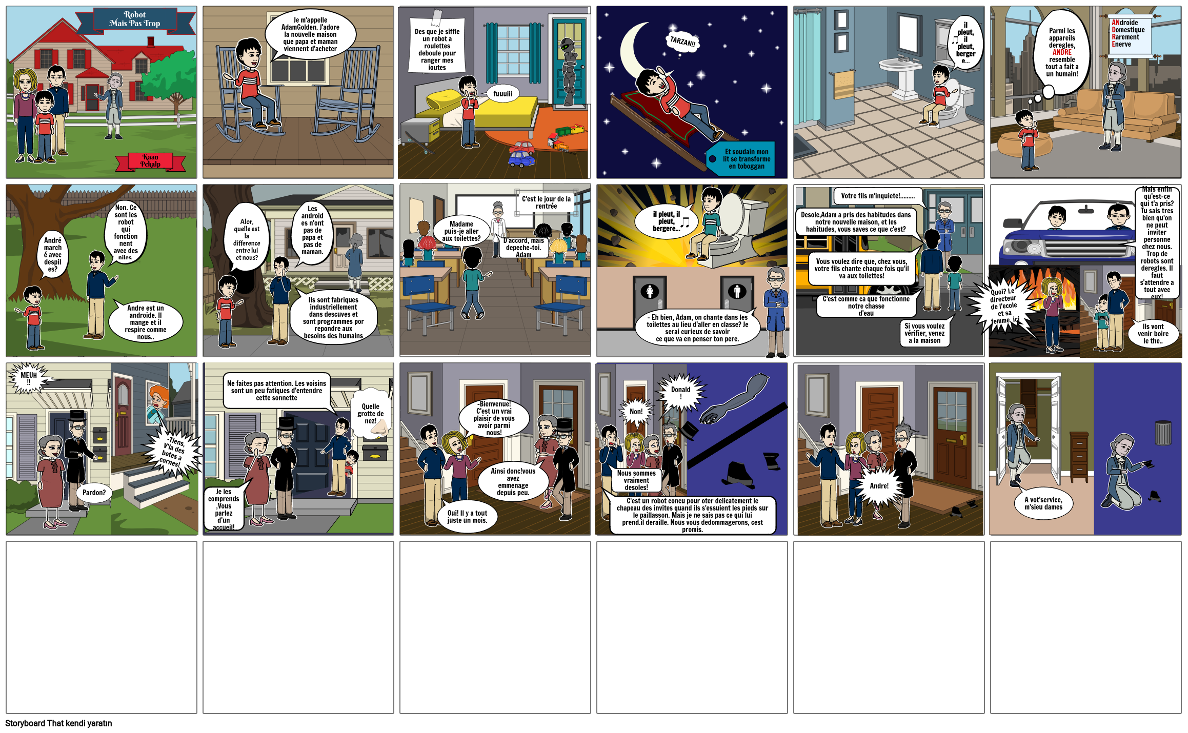 robot mais pas trop Storyboard by niledar