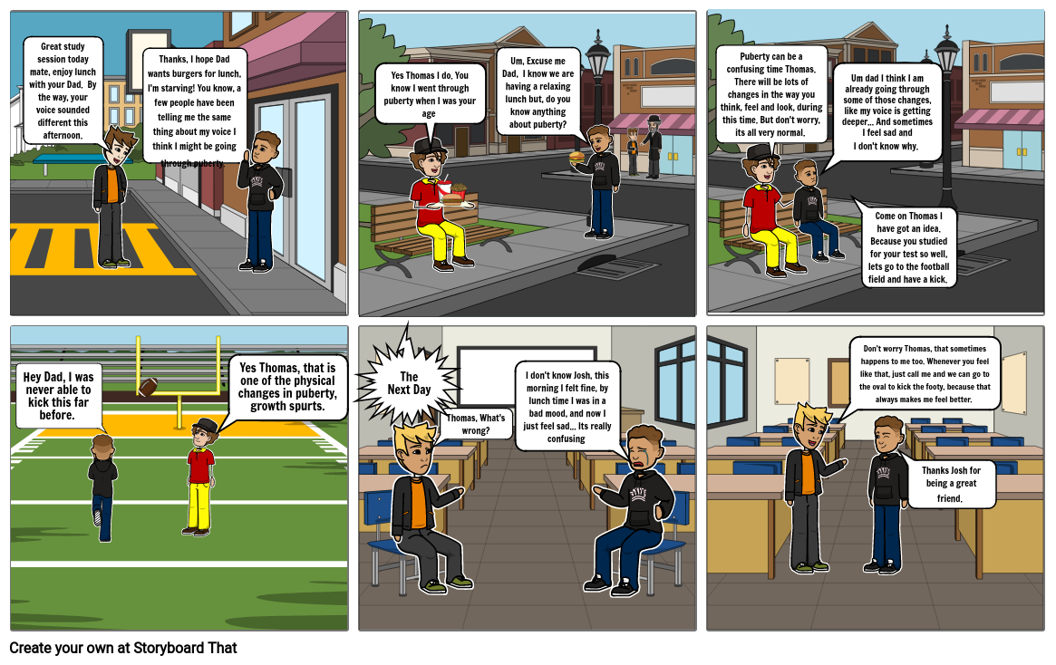 Puberty StoryBoard Storyboard by nkeam