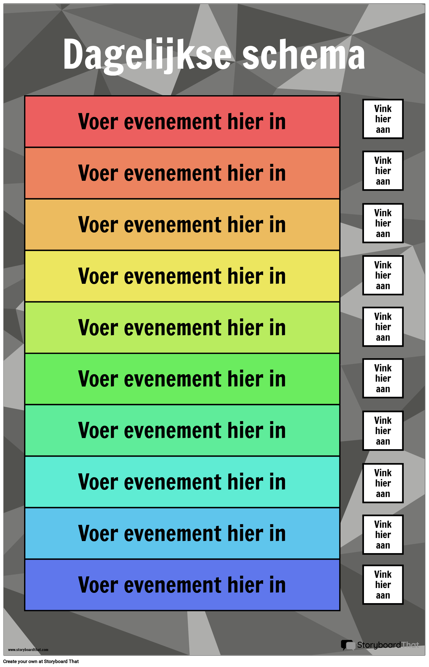 Dagelijkse Schema Storyboard Door nl-examples