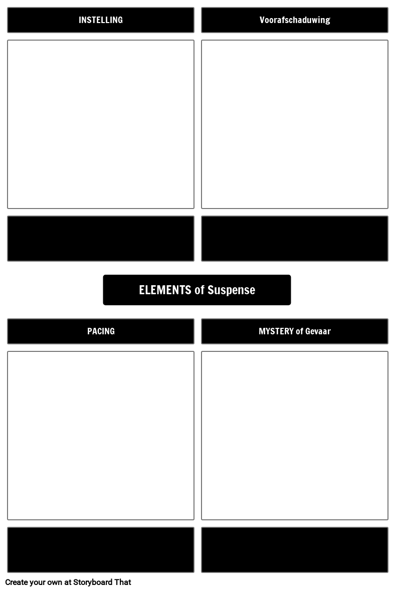 Elements of Suspense Template Storyboard Door nl-examples