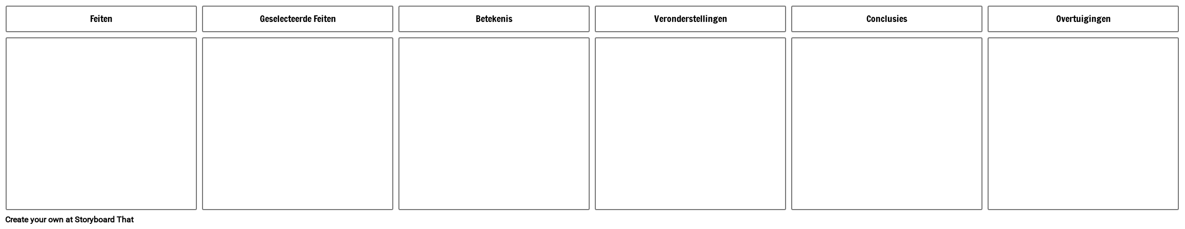 Ladder van Gevolgtrekking Sjabloon Storyboard af nl-examples