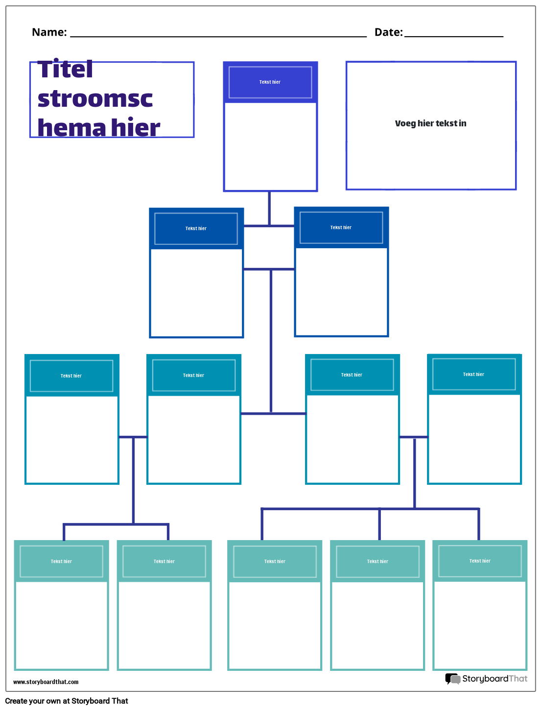 Nieuwe Create Page Flow Chart-sjabloon 4 Storyboard