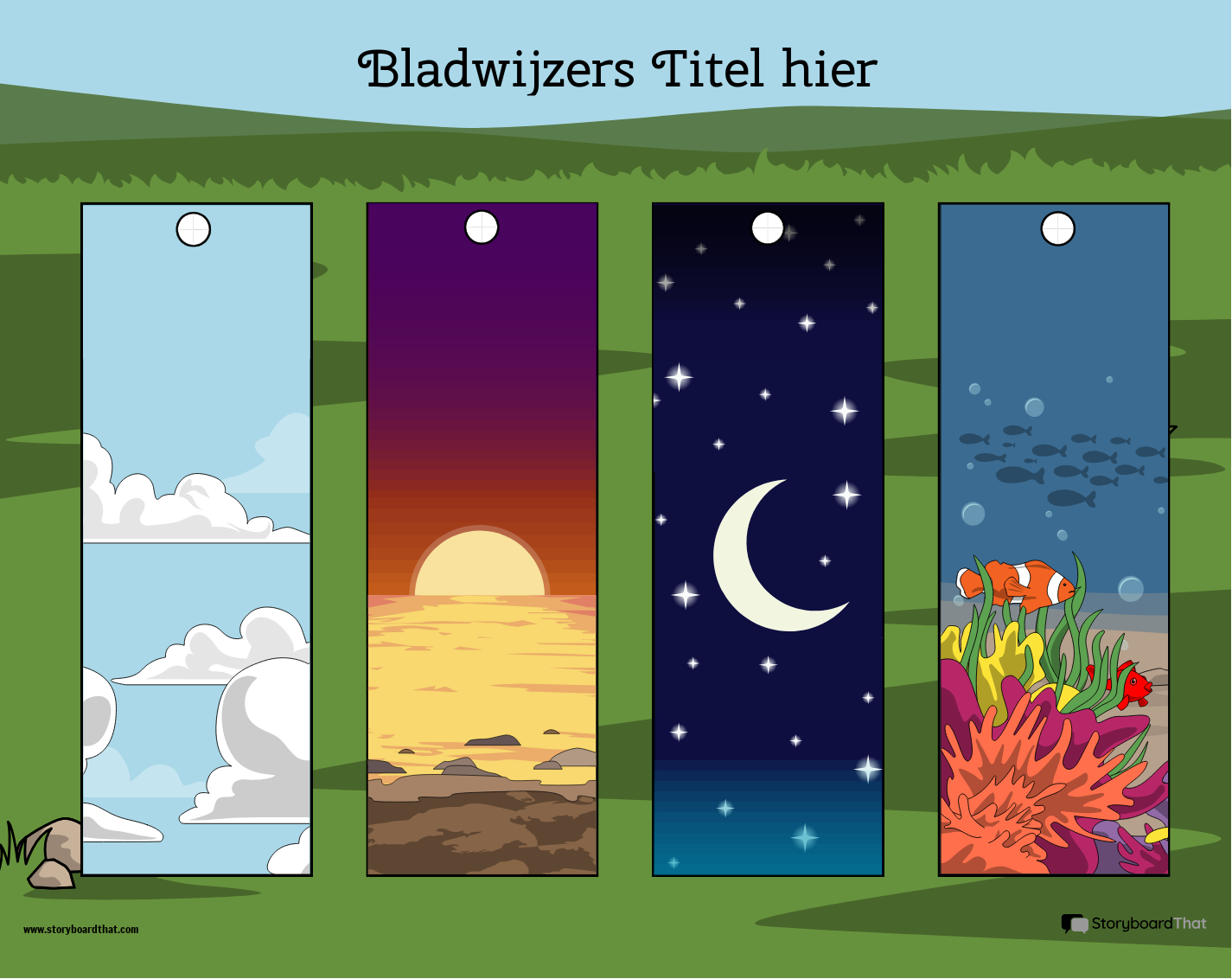 Bladwijzersjablonen — Bladwijzermaker — Maak uw Eigen Bladwijzer | StoryboardThat