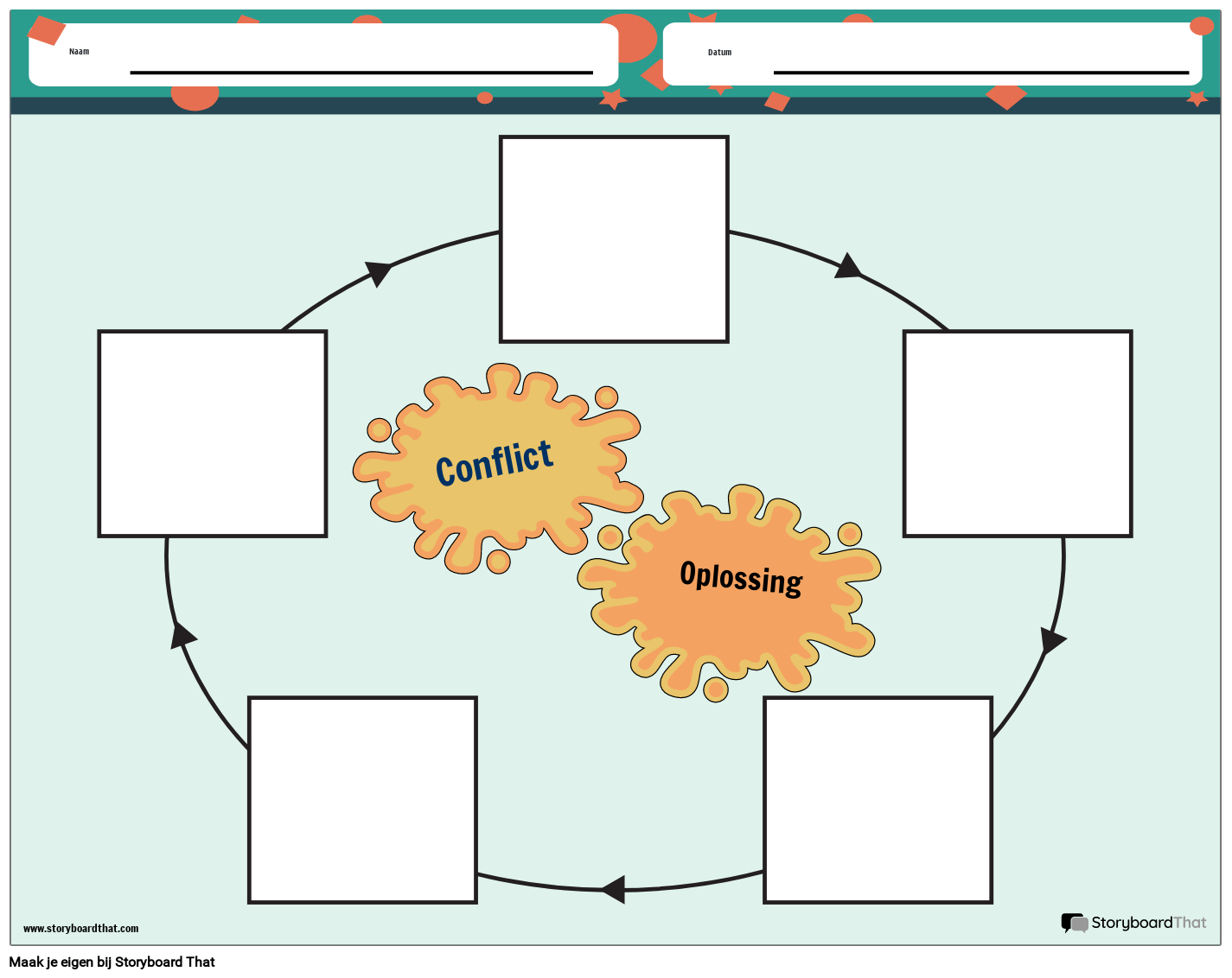 Organisator Voor Conflictoplossing Storyboard por nl-examples