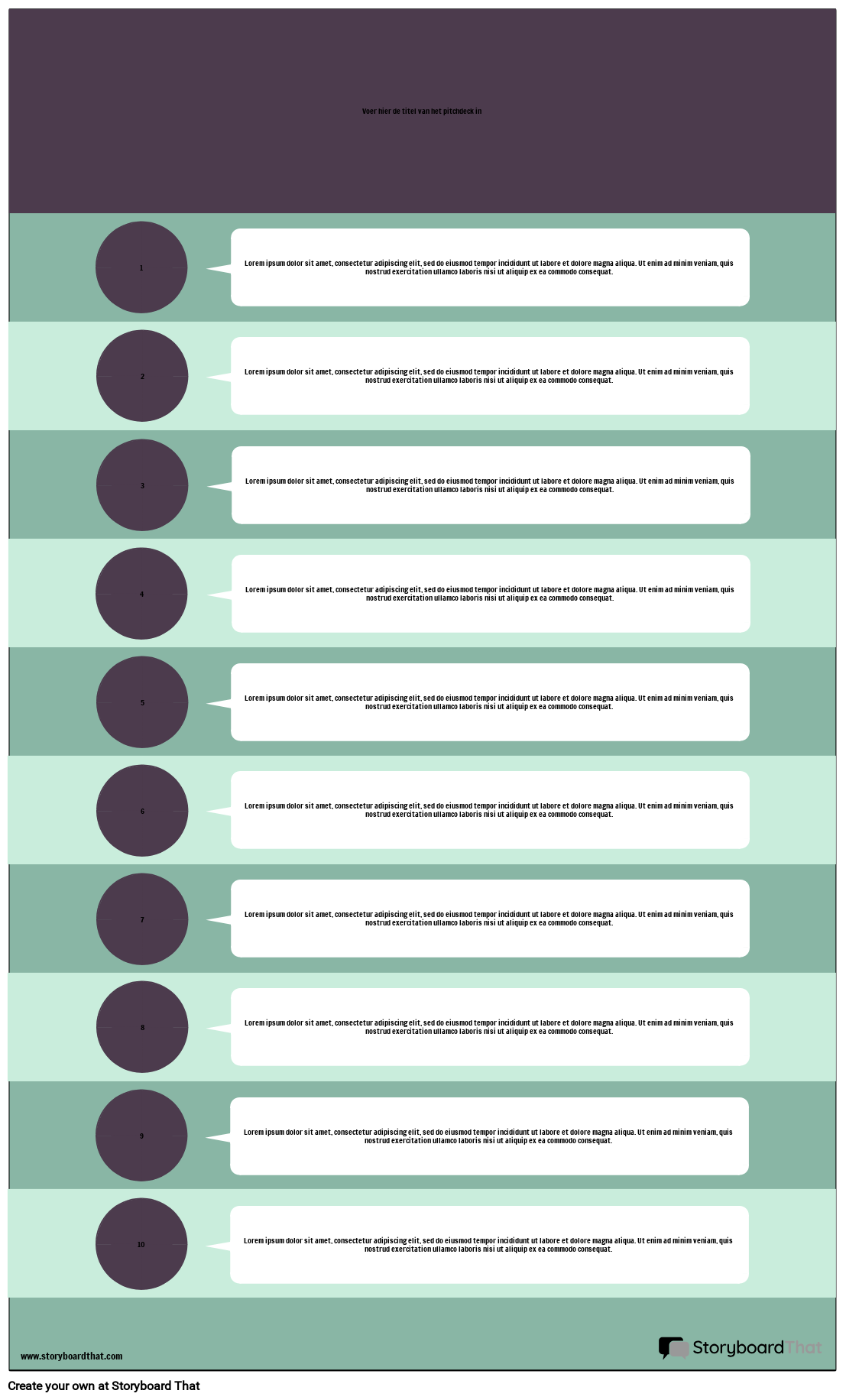 Pitch Deck Info-1 Storyboard par nl-examples