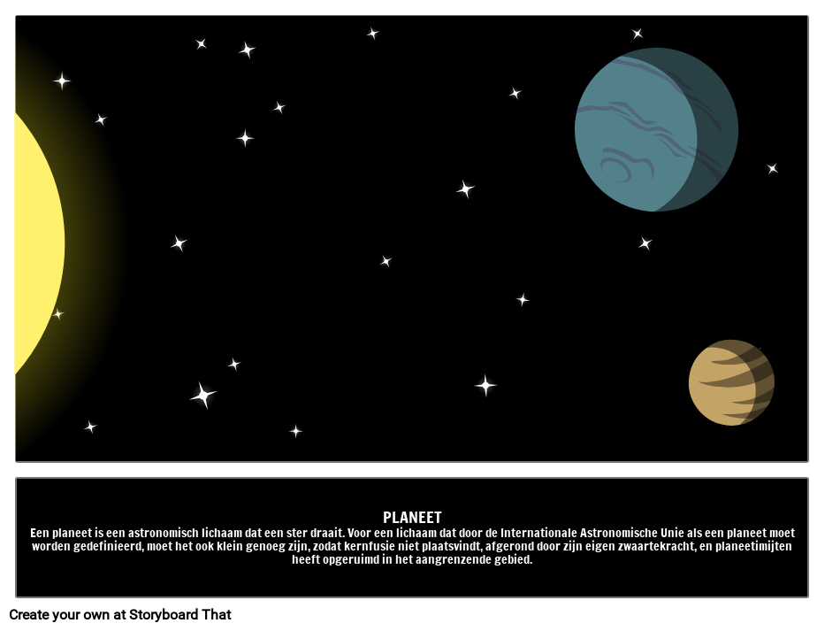 Wat is een Planeet? Storyboard por nl-examples