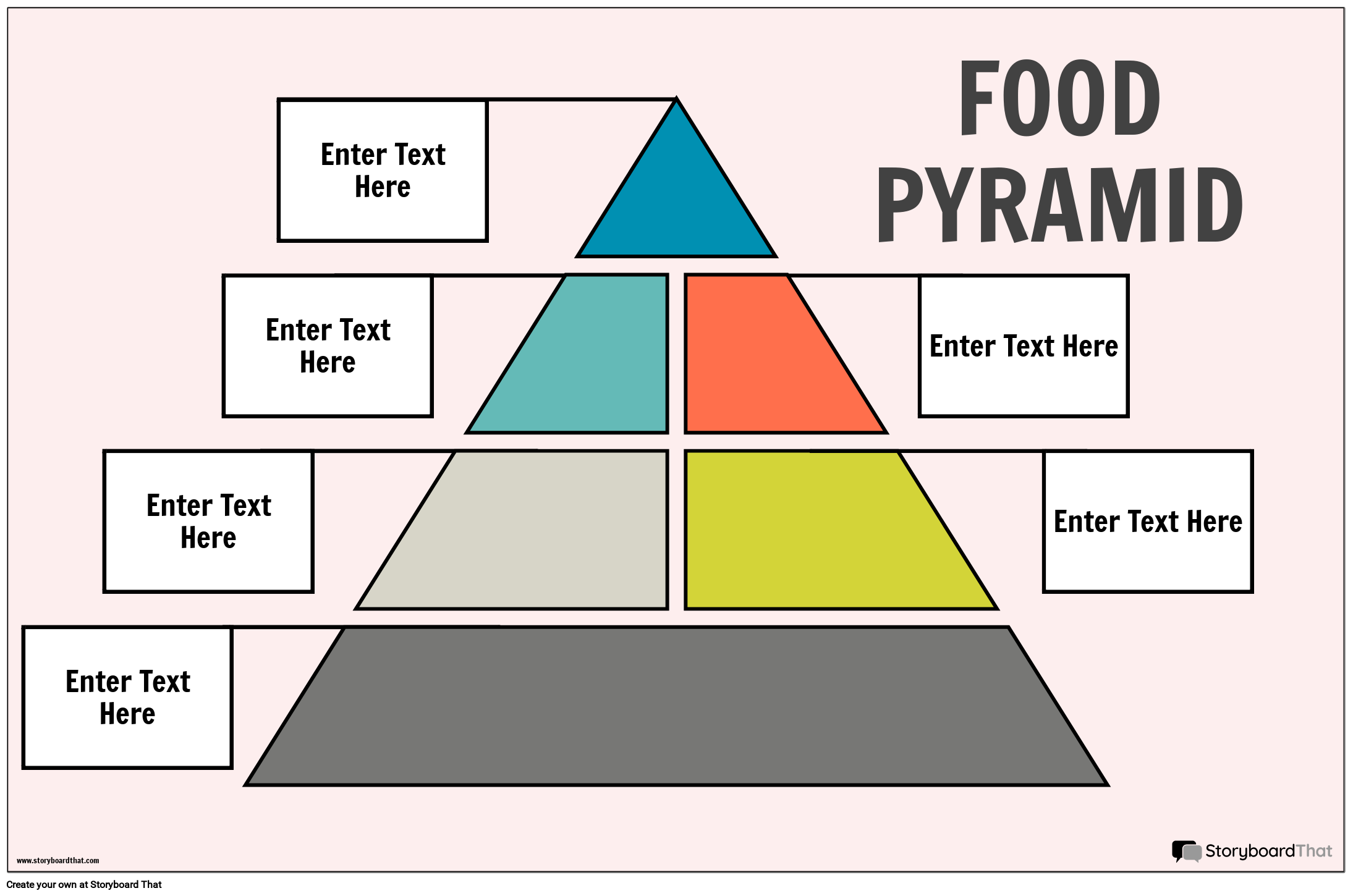Poster Voedselpiramide Storyboard por nl-examples