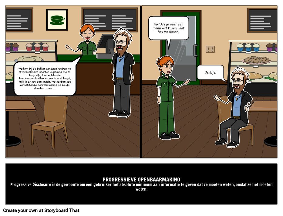 Progressive Disclosure Storyboard por nl-examples