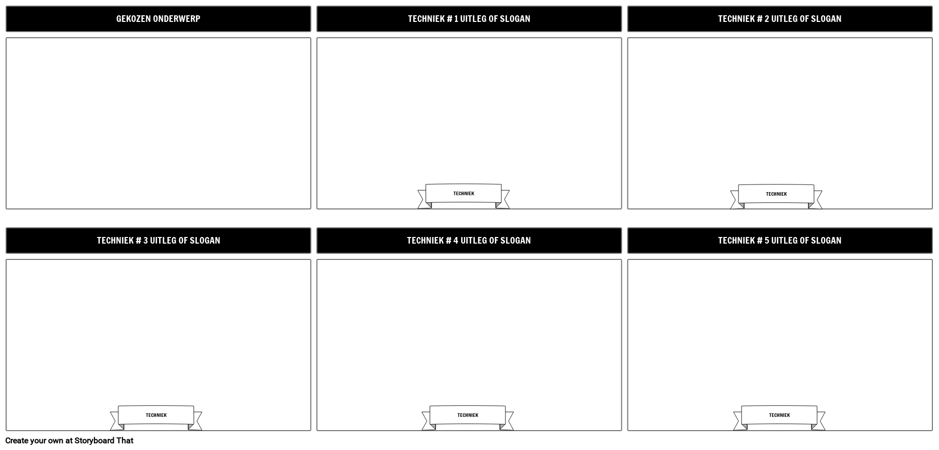 Propaganda Toewijzingsmalplaatje Storyboard by nl-examples