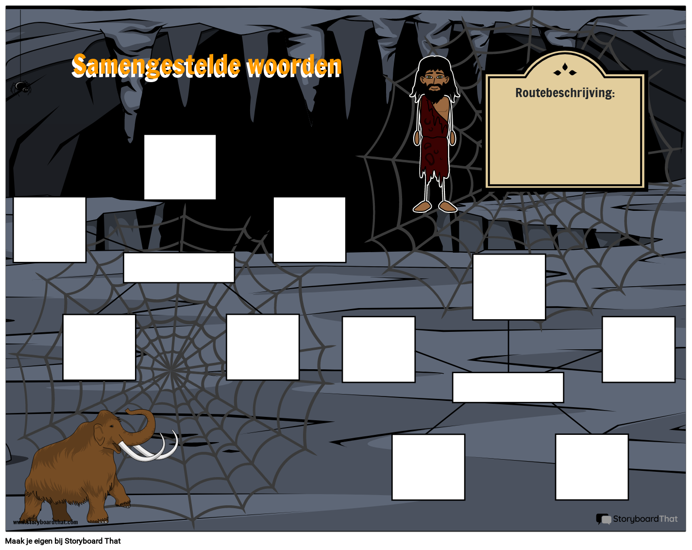 Samengestelde Woorden van Spinnenweb Storyboard
