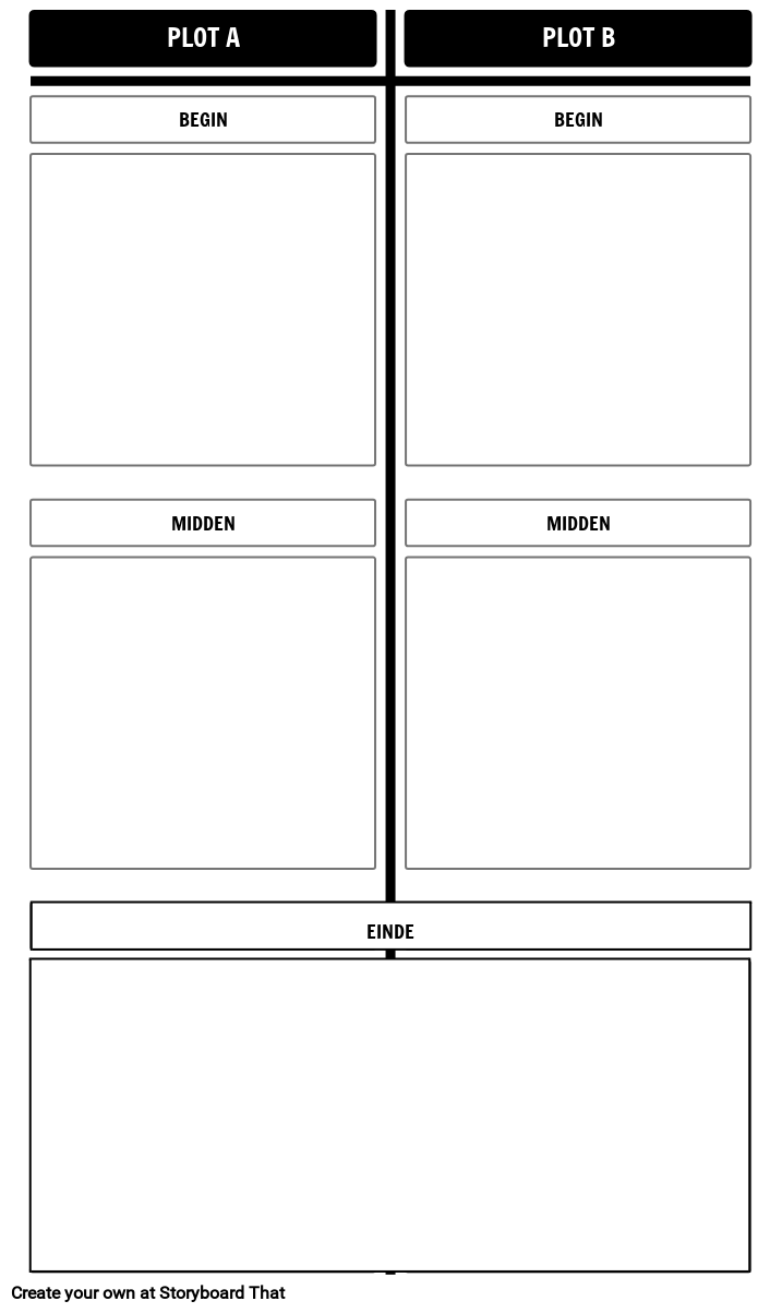 Sjabloon Met Parallelle Verhalen 2 Storyboard By Nl Examples