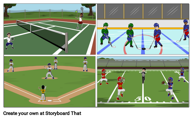 Sport Scène Storyboard por nl-examples