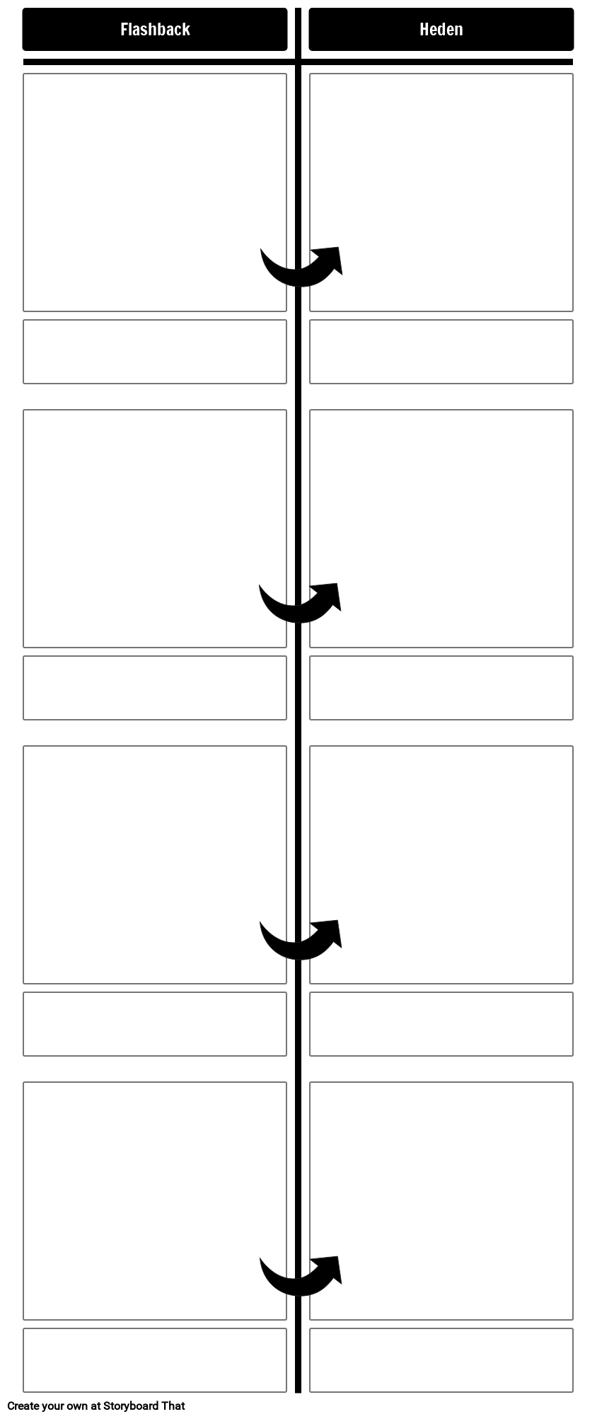 Template Flashback Storyboard by nl-examples