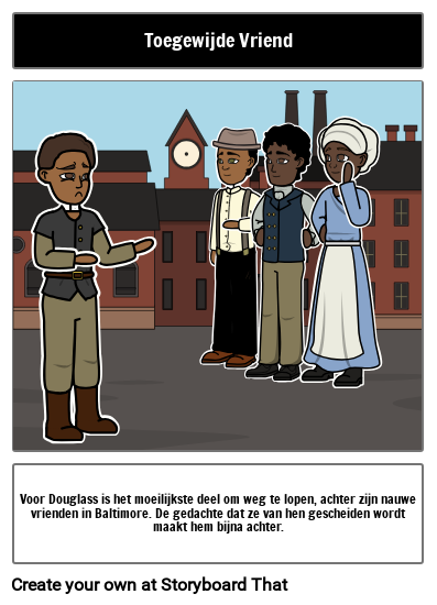 Vertelling van het Leven van Frederick Douglass Character Trait Square