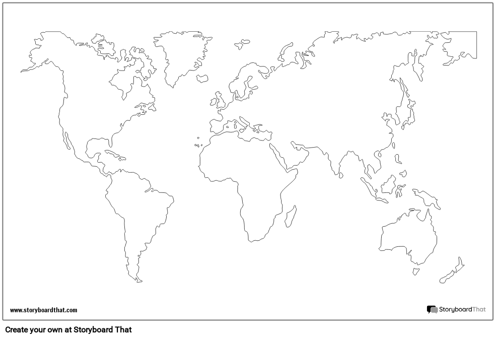 Wereldkaart Poster Storyboard by nl-examples