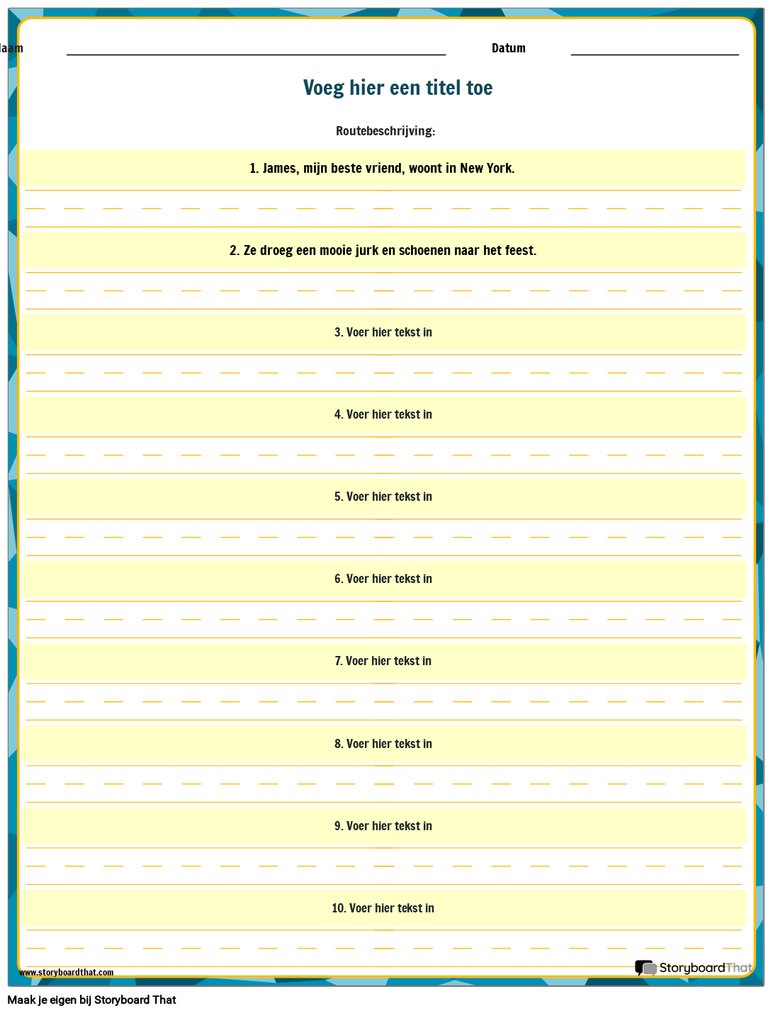 Werkblad Kommas Herschrijven Storyboard Par Nl Examples