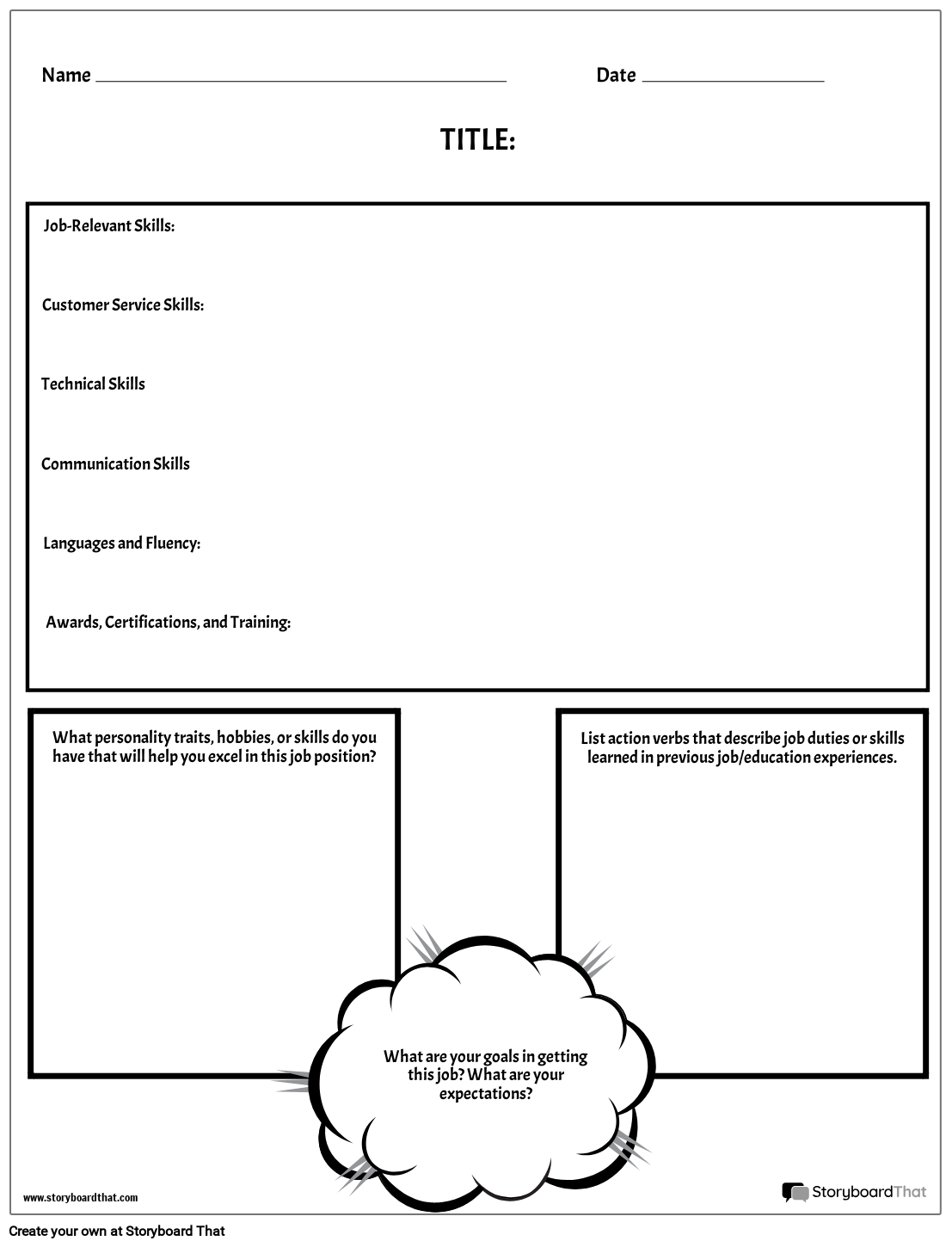 CV 2 Storyboard By No examples