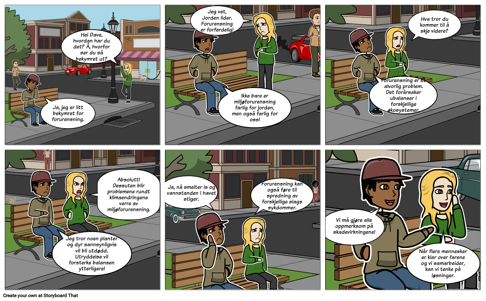 Dialogue Between Two Friends on Environmental Pollution