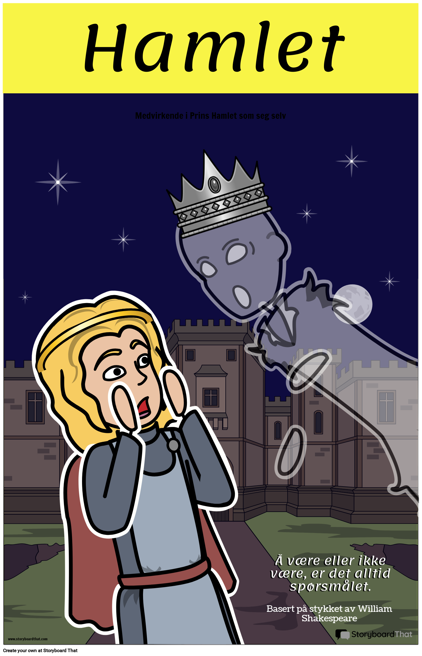 Hamlet ELA-plakat Storyboard by no-examples
