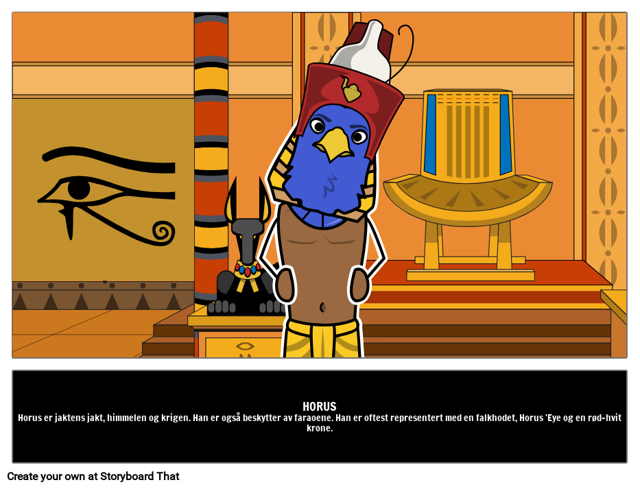 Horus Egyptiske gud av Faraoene | Egyptisk Wedjat Symbol