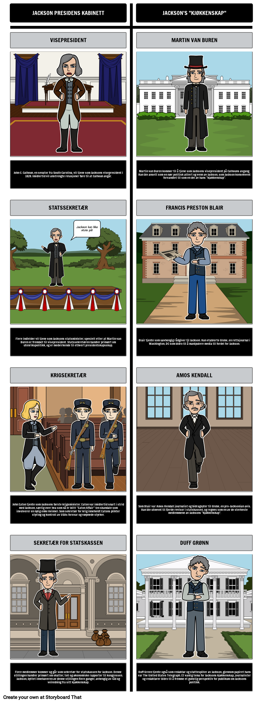 Jackson Spoils System Political Cartoons