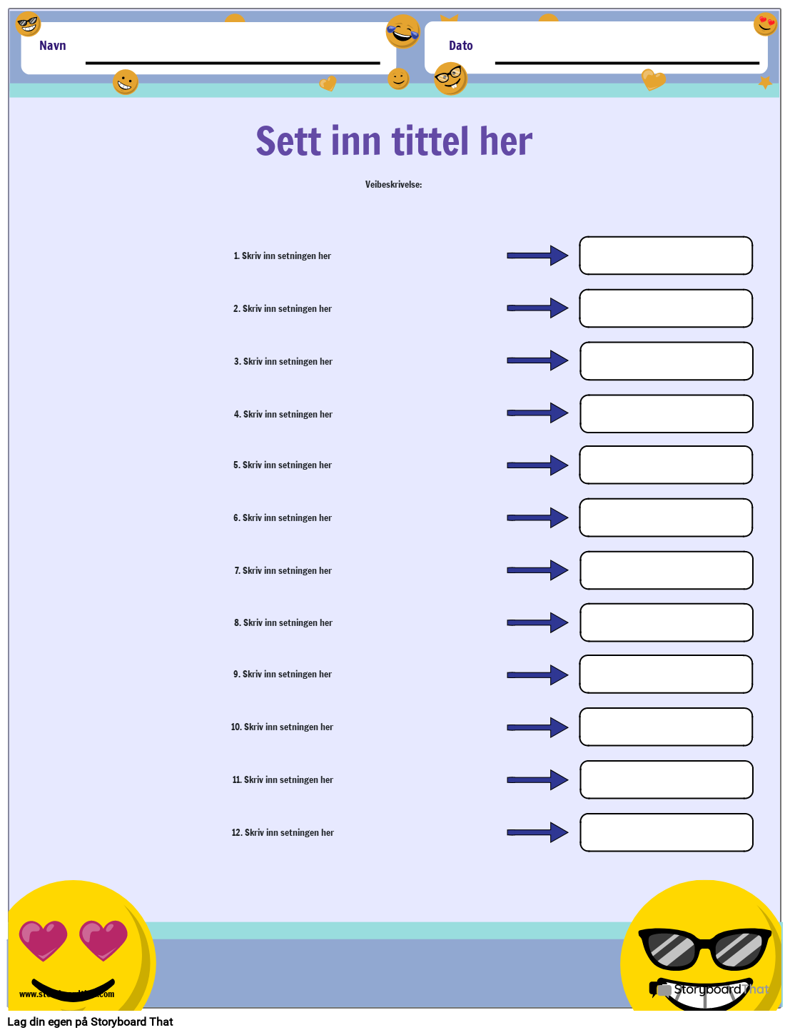 Liknelse og Metaforaktivitet Storyboard par no-examples