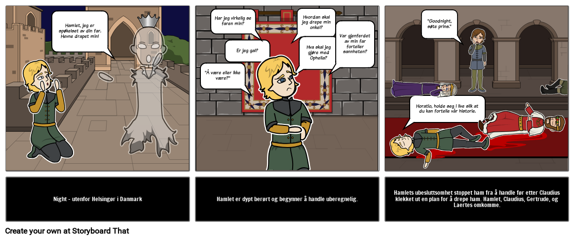 Man vs. Selv Hamlet Storyboard av no-examples