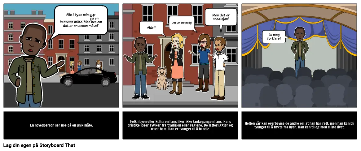 Menneske vs Samfunn Storyboard por no-examples