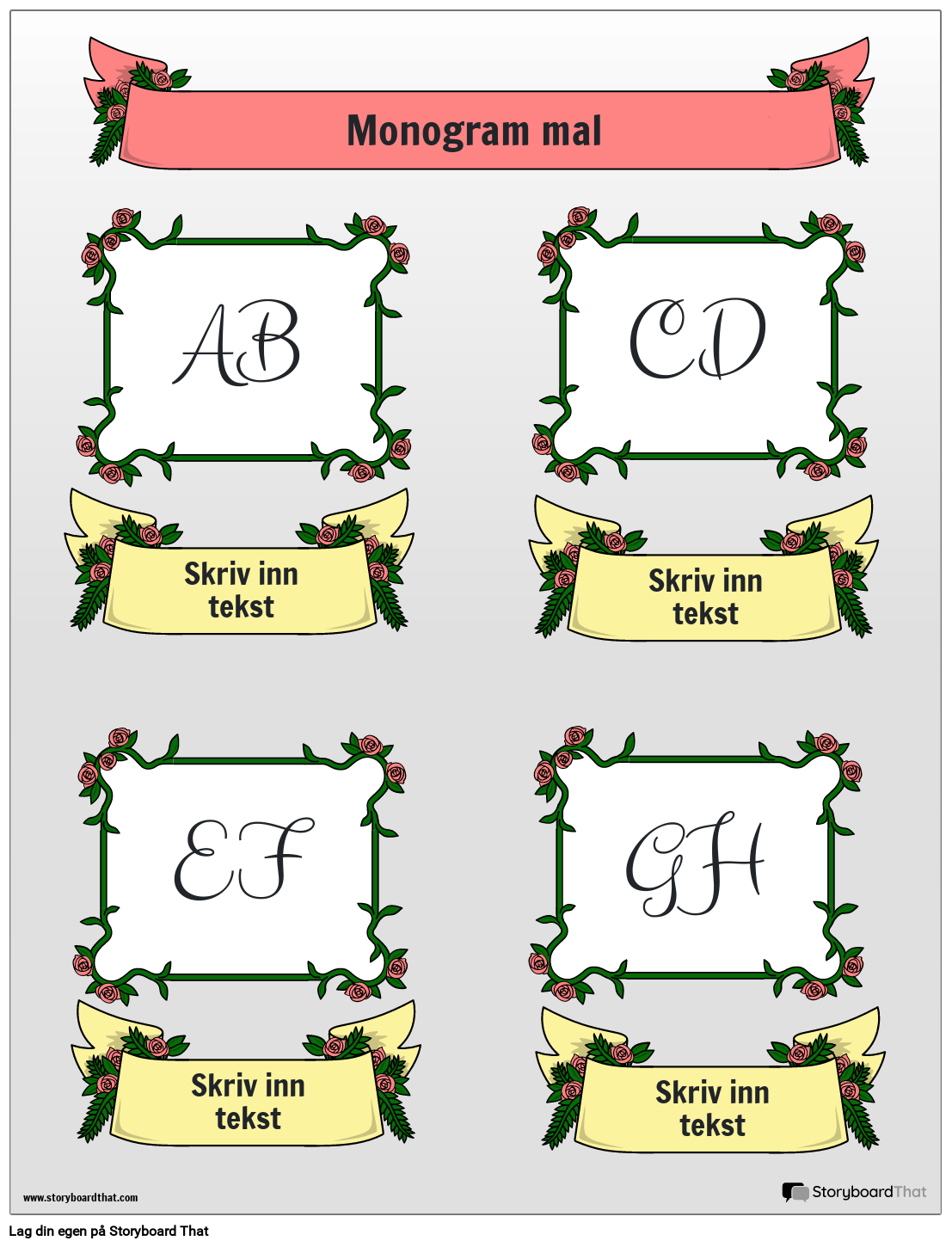 Monogram 2 Storyboard por no-examples