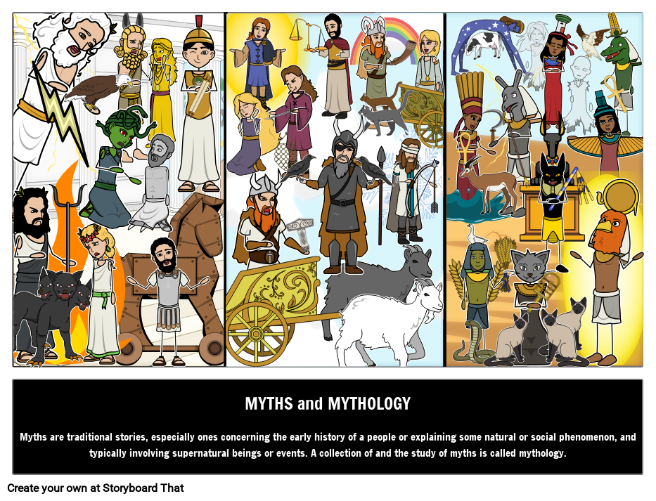 Myte Definisjon Storyboard par no-examples