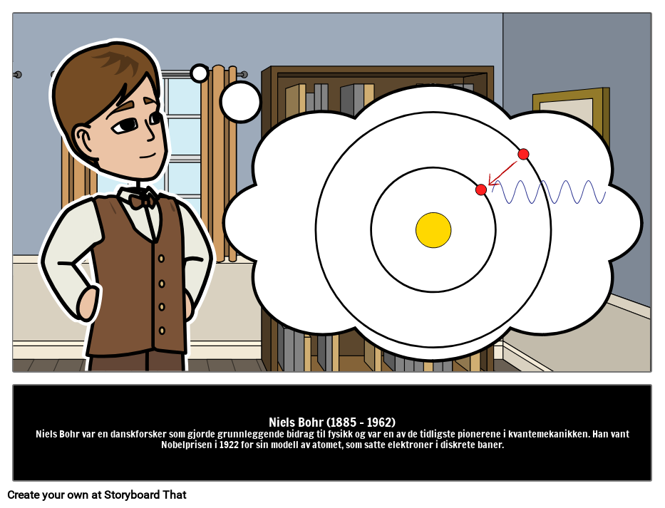 Niels Bohr: Dansk Vitenskapsmann Storyboard por no-examples