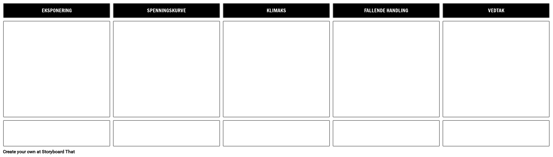 Plot Diagram Mal - 5 Cells Storyboard von no-examples