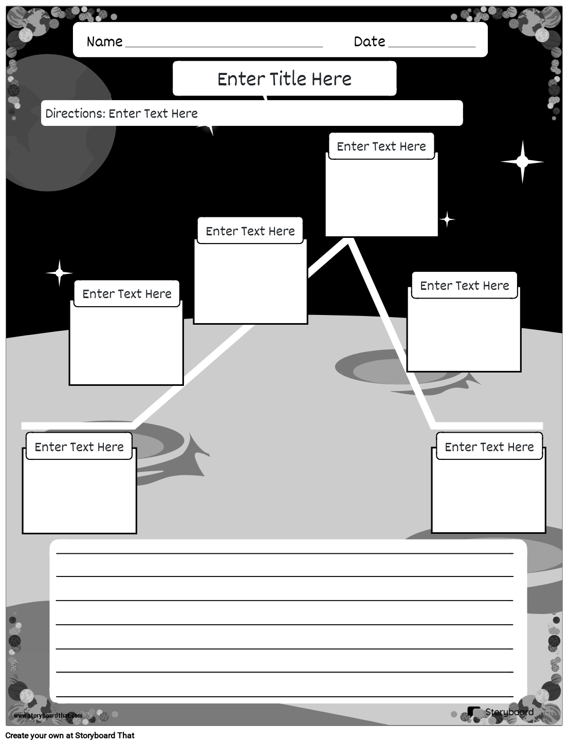 Plot Diagram Portrait BW 1 Storyboard Av No examples