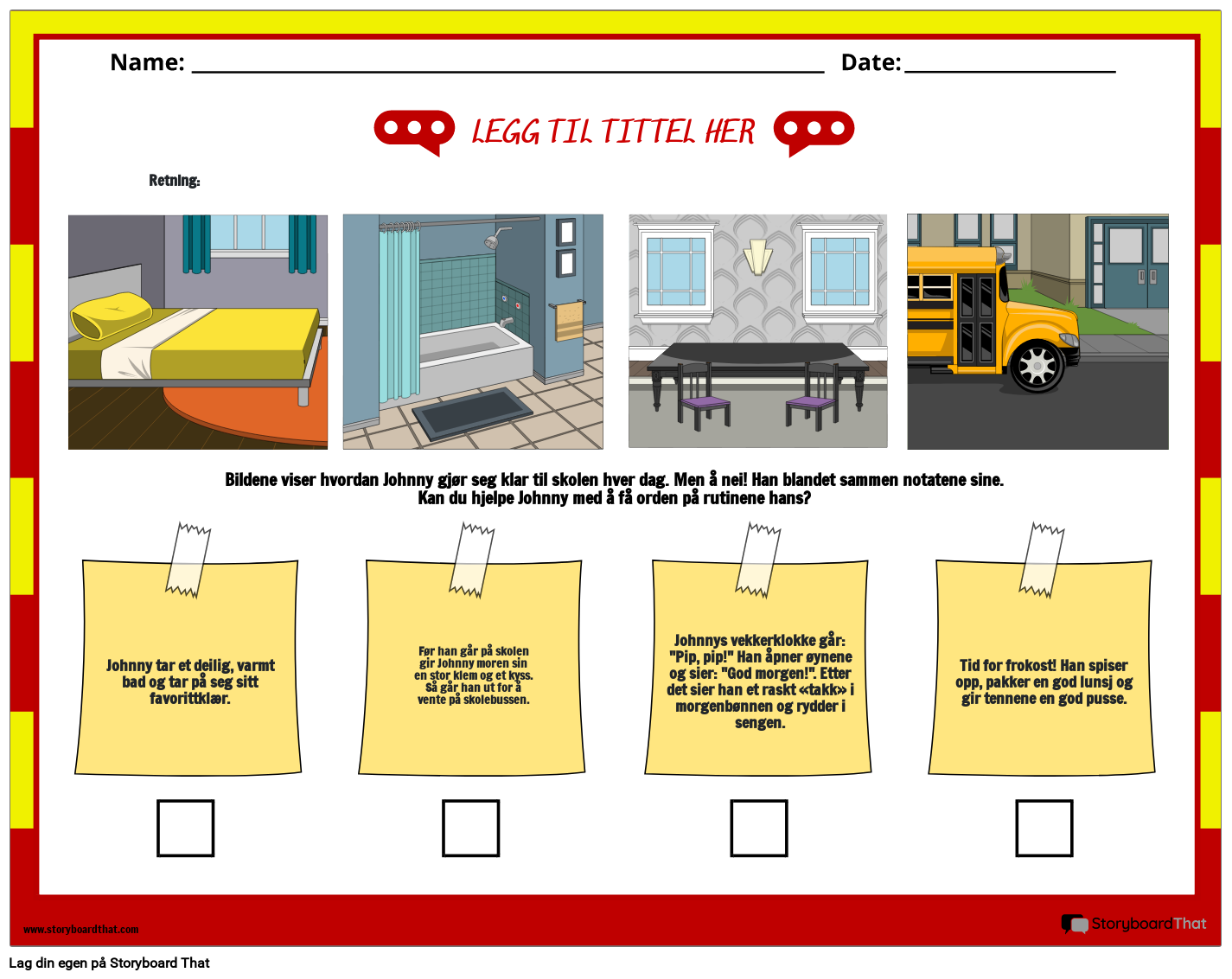 Short Story Sequencing Worksheet Storyboard av no-examples