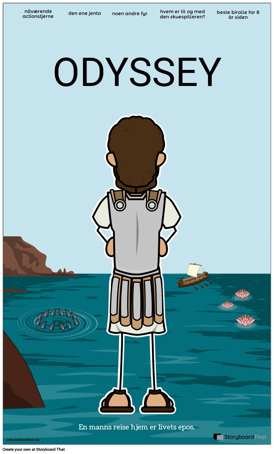 The Odyssey - Eksempel på Filmplakat Storyboard