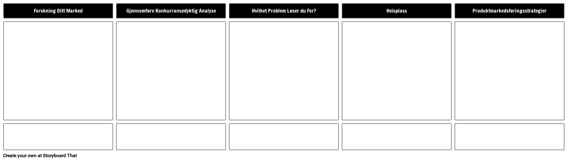 Value Proposition Template Storyboard por no-examples