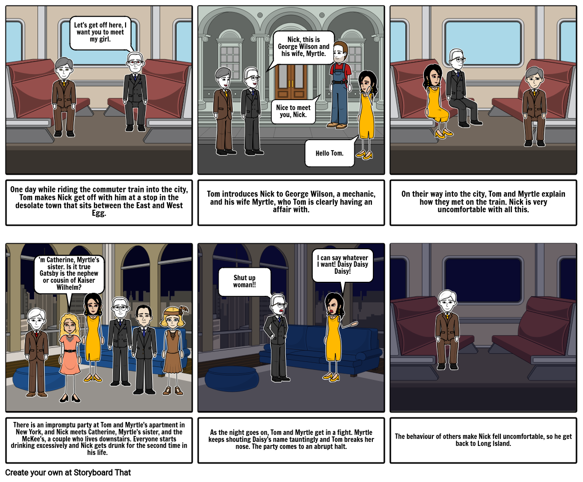 The Great Gatsby Storyboard By Noraidah08 the-great-gatsby-storyboard-by-noraidah08