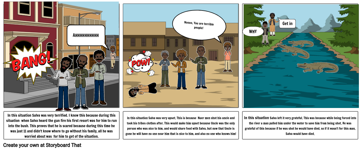 A Long Walk To Water Storyboard por nshoup