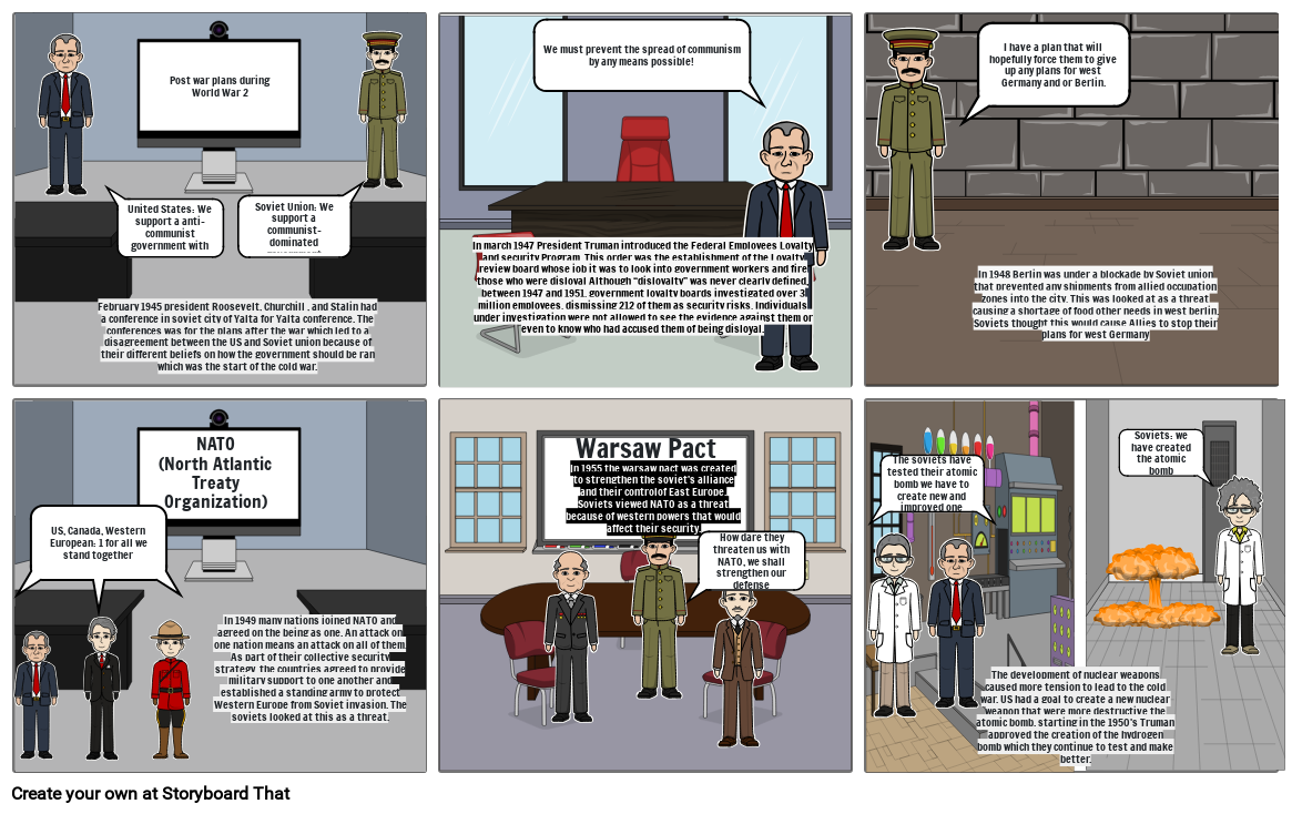 Causes of the Cold War Storyboard por nyasiahale