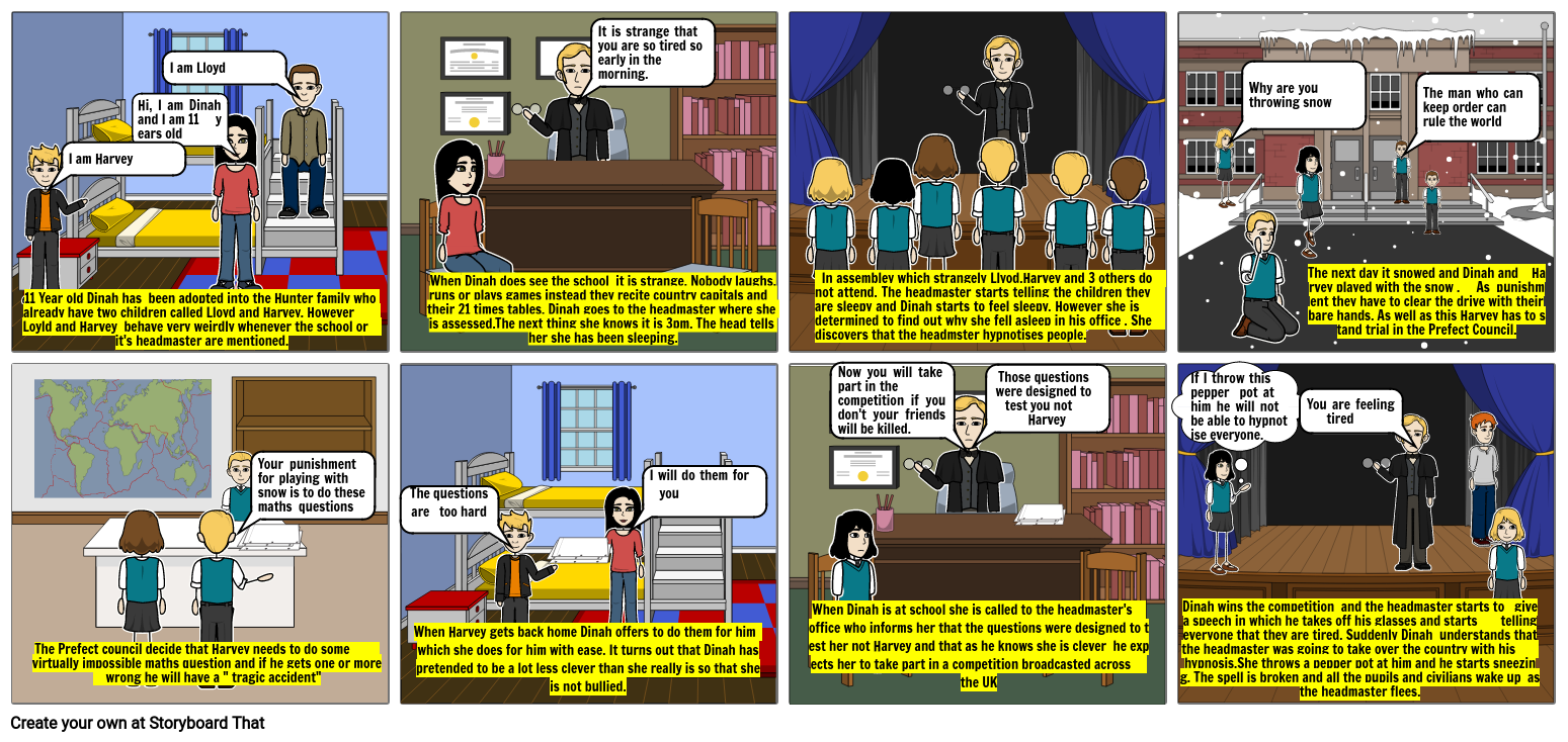 Demon Headmaster Storyboard by olih