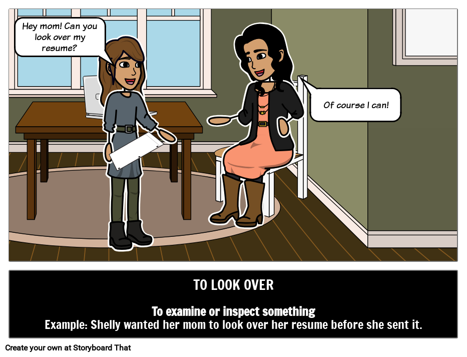 To Look Over Storyboard By Oliversmith